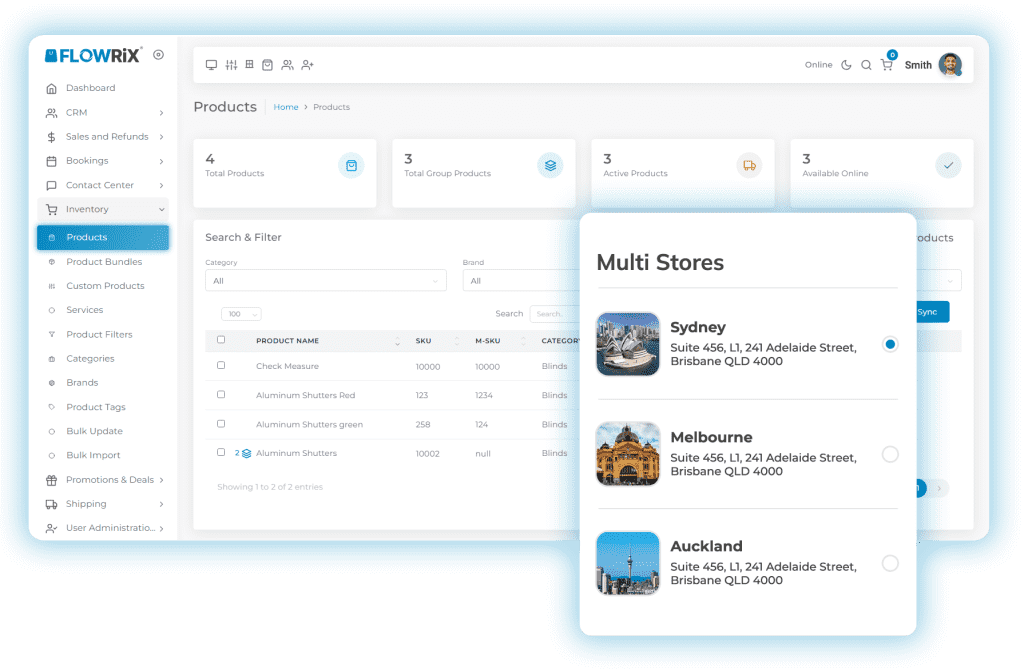 FLOWRiX: Streamline Online and In-store Retail Operations!